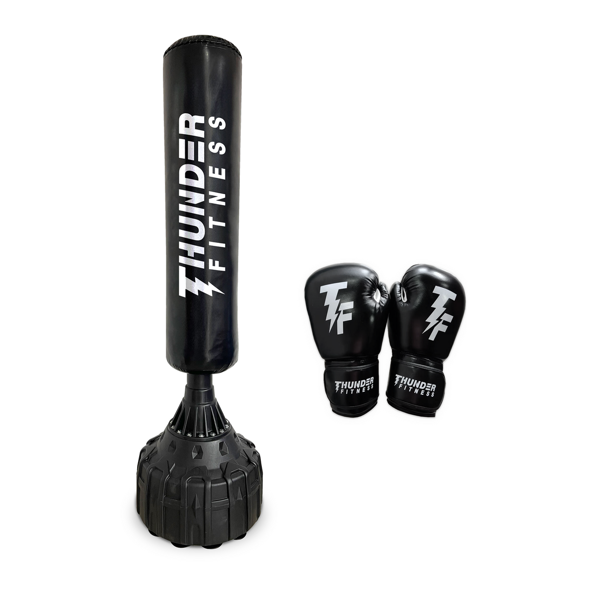 Stående Boxningssäck & Boxhandskar Set – Thunder Fitness